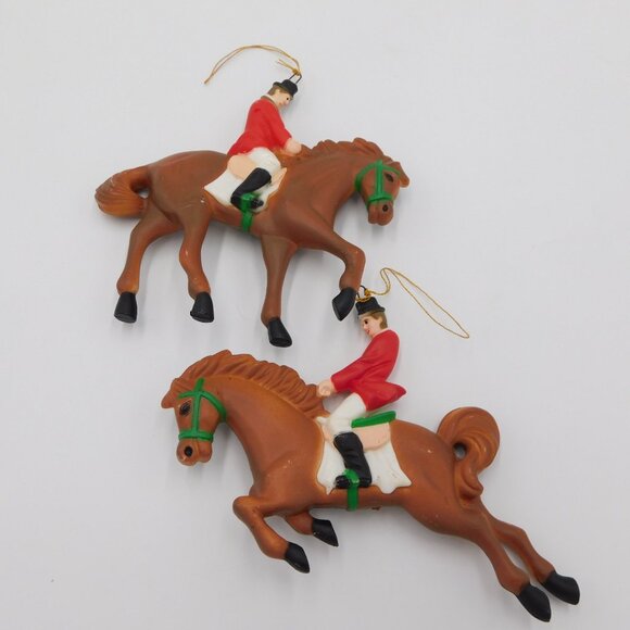 Vintage | Holiday | Vintage Equestrian Fox Hunting Jumping Riding ...
